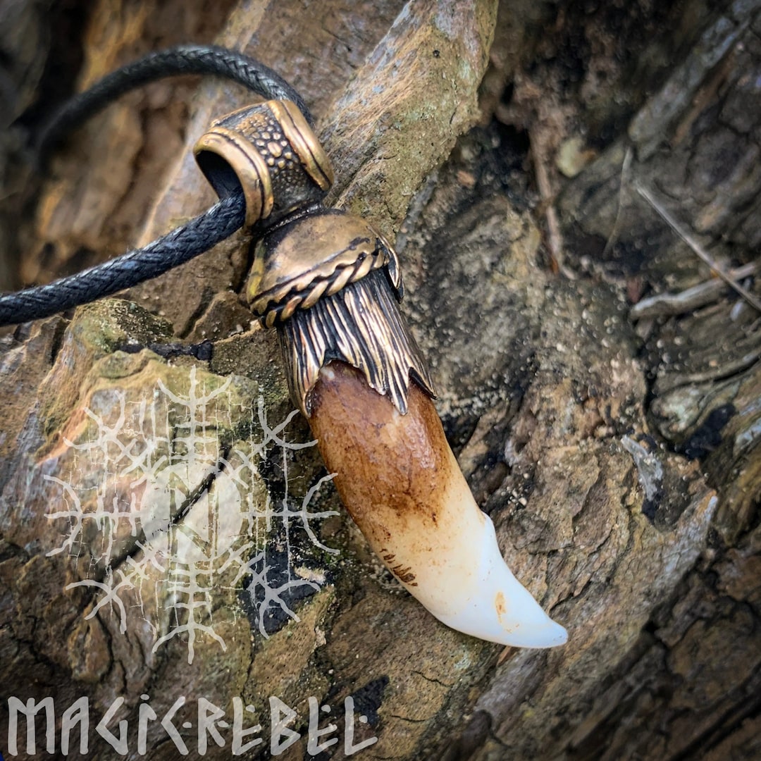 Viking Pendant, Wolf Fang, Wolf Tusk, Wolf Pendant, Pagan Pendant ...