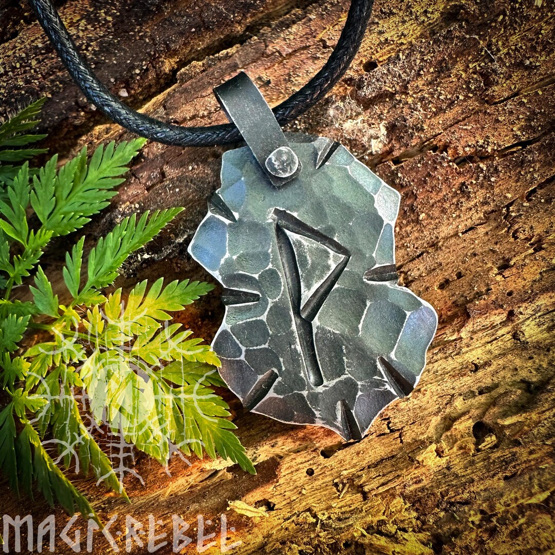 Forged Iron Steel Wunjo Wynn Well-being Family Happiness Rune Viking ...