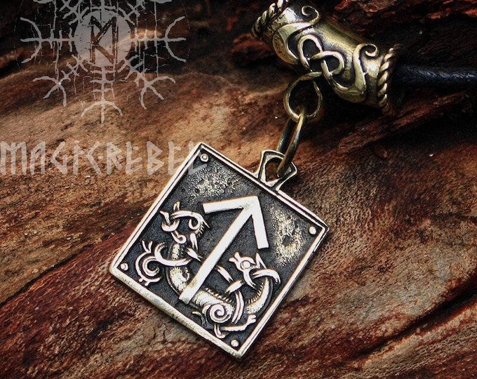 Teiwaz Tyr Tiw Rune Viking Talisman Nordic Runic Amulet Pendant ...
