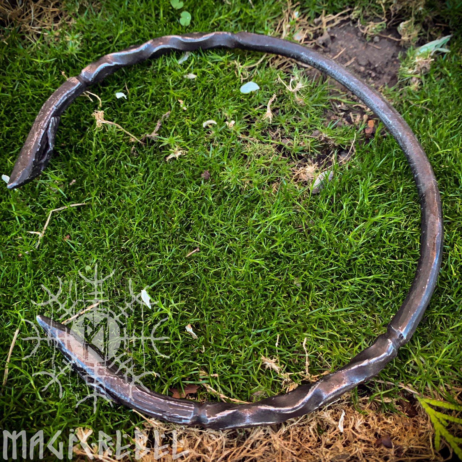 Forged Iron Neck Torc, Ravens Forged Torc, Odin Torc, Viking Torc ...
