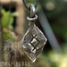 Forged Iron Inguz Ingwaz Yngvi Rune Viking Amulet Runic Nordic Pendant ...