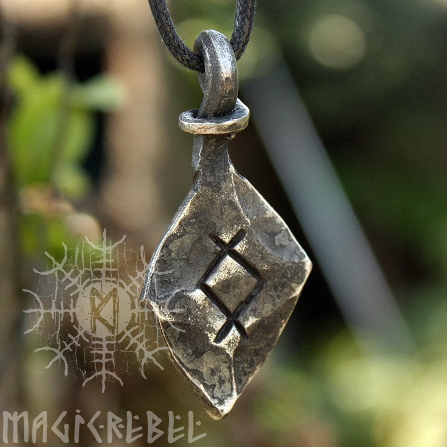 Forged Iron Inguz Ingwaz Yngvi Rune Viking Amulet Runic Nordic - Etsy ...