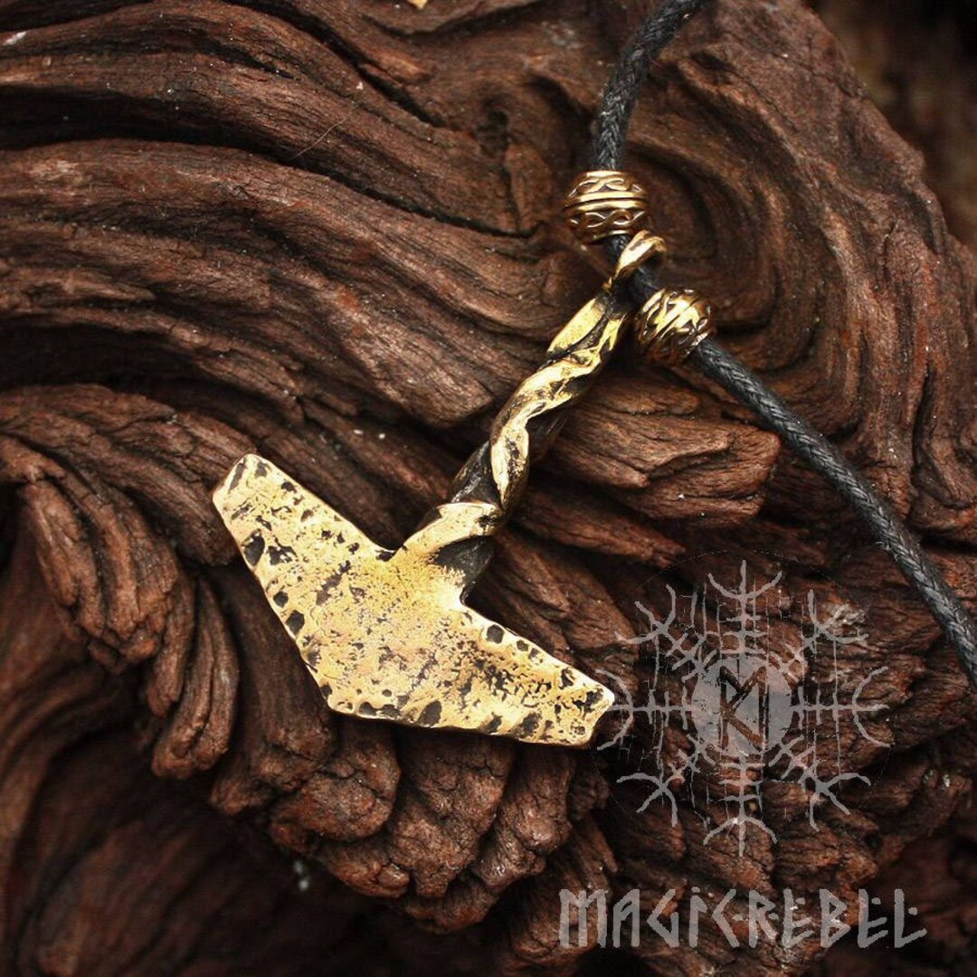 Mjolnir Pendant Handmade Rustic Twisted Vikings Thor Hammer - Etsy