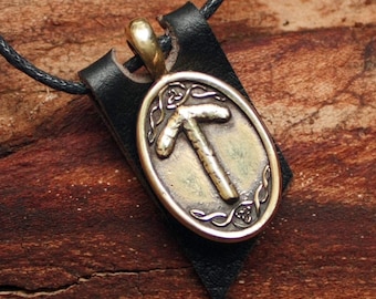 Forged Iron Tiwaz Tyr Tiw Rune Viking Amulet Runic Nordic Pendant ...