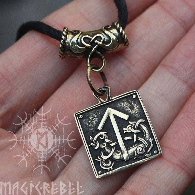 Teiwaz Tyr Tiw Rune Viking Talisman Nordic Runic Amulet - Etsy
