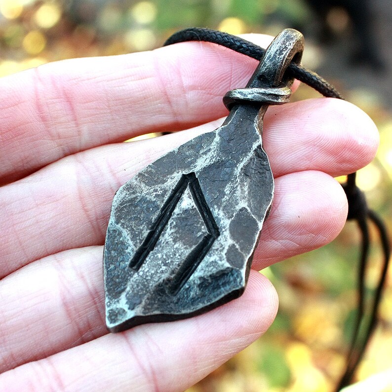 Forged Iron Uruz Ur Uram Rune Viking Amulet Runic Nordic | Etsy