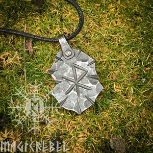 Love Rune, Forged Iron Love Rune, Pendant Viking Rune, Runic Amulet ...