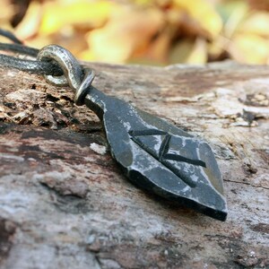 Forged Iron Raido Rad Rune Viking Amulet Runic Nordic Pendant Talisman ...