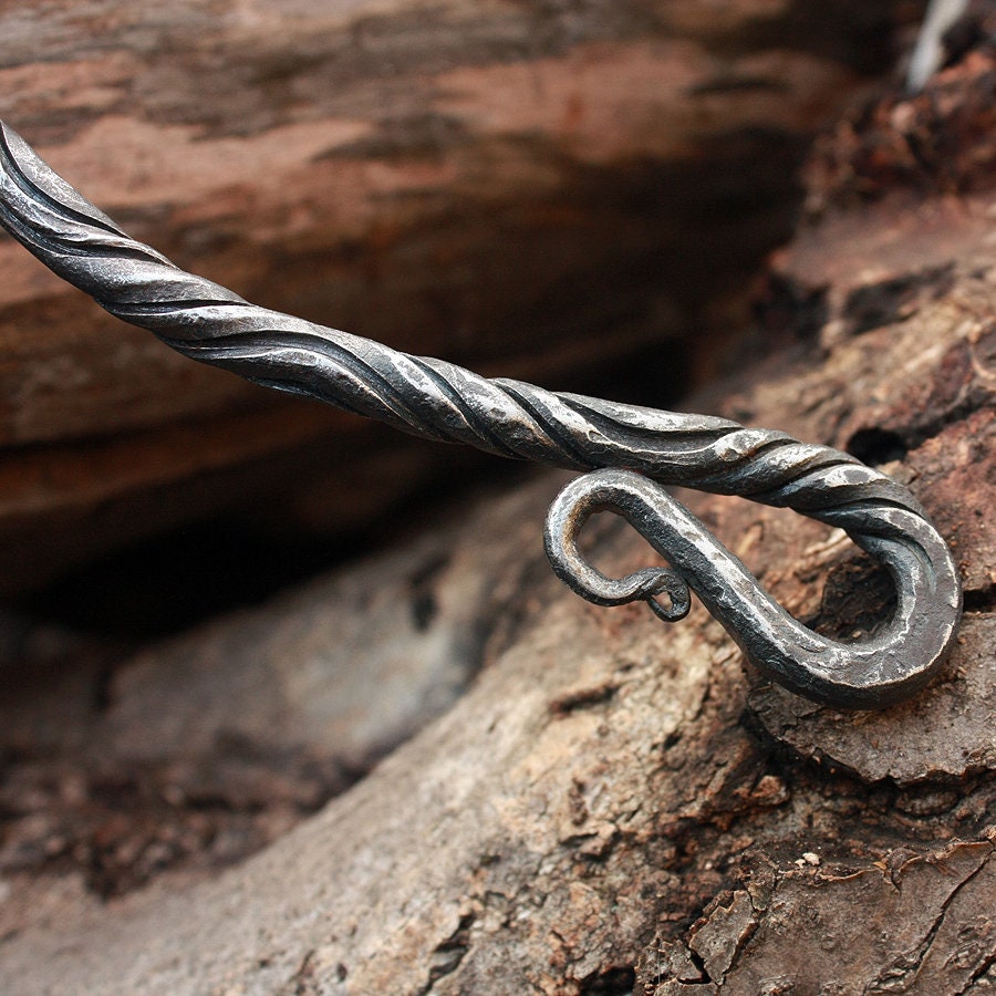 Forged Iron Neck Torc Forged Torc Viking Torc Medieval - Etsy UK