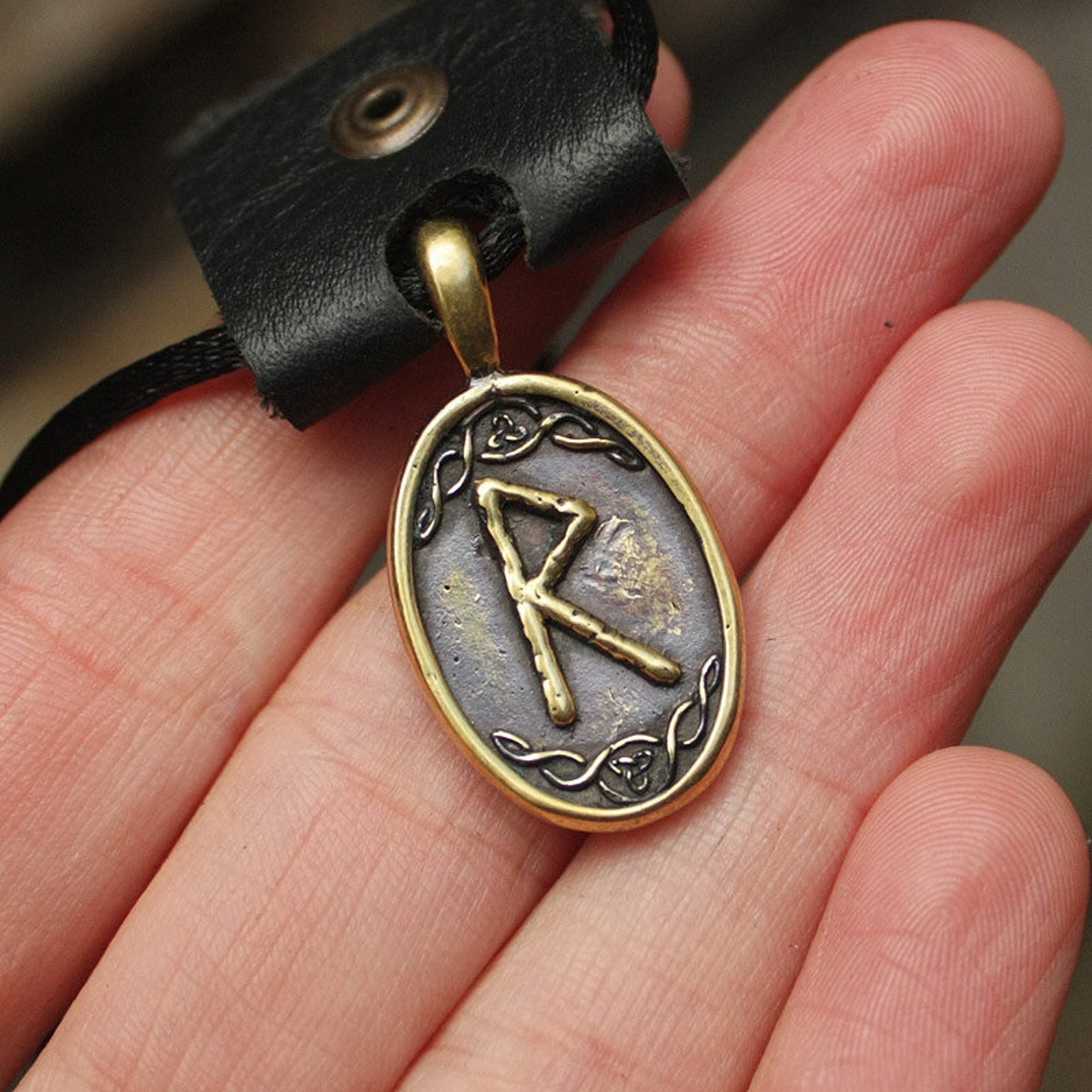 Bronze Raido Rad Rune Yggdrasil Viking Amulet Runic Nordic - Etsy