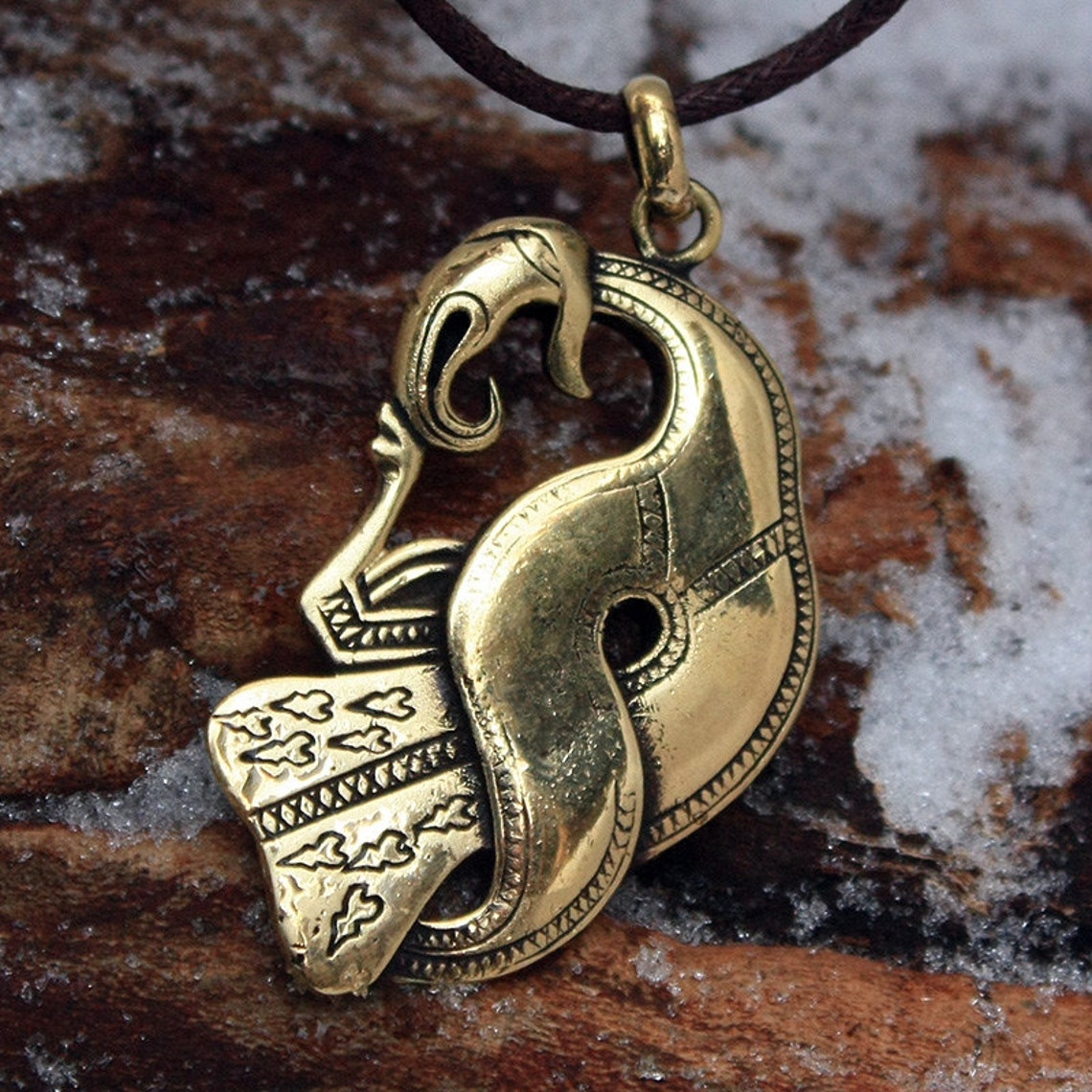 Norse Raven, Raven Pendant, Crow Pendant, Scandinavian Necklace, Raven ...