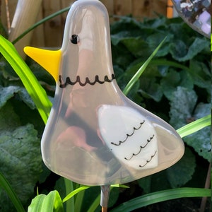 Glass Pigeon Garden Ornament / Decoration | Etsy