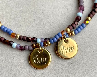 Sisters Bracelet Set, Two Matching Bracelets, Friendship Gift, Boho ...