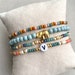 Letter V Bracelet Initial Bead Christmas Gifts - Etsy