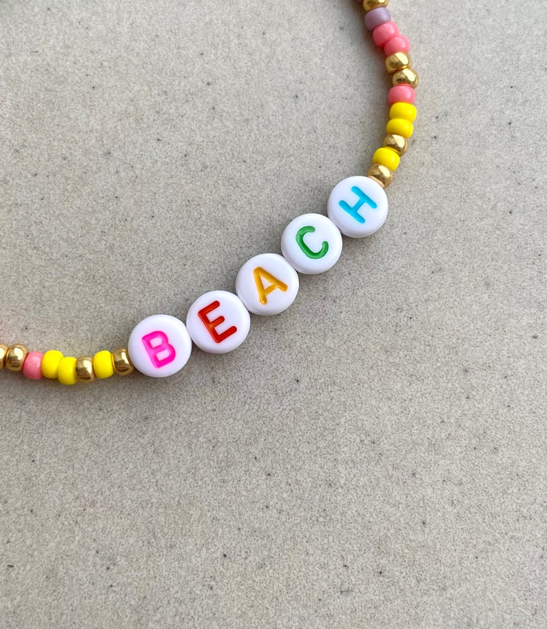 CUSTOM Name or Word Bracelet Friendship Bracelets Colorful - Etsy