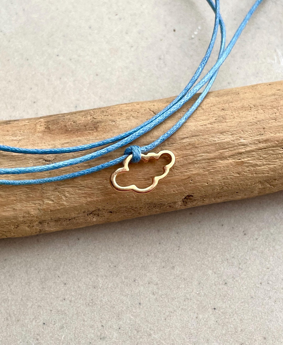 Make A Wish Cloud Bracelet, Rose Gold Charm, Bohemian Jewellery ...