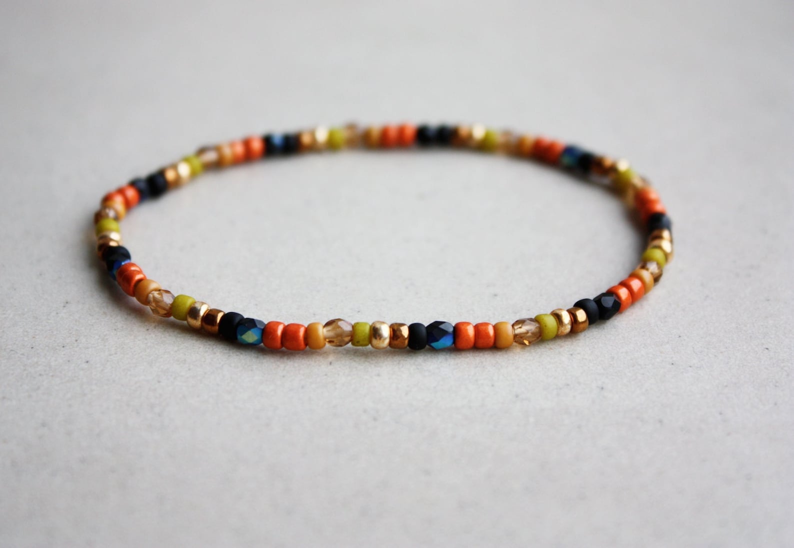 Autumn Bracelet Beaded Bracelets Boho Jewellery Fall - Etsy