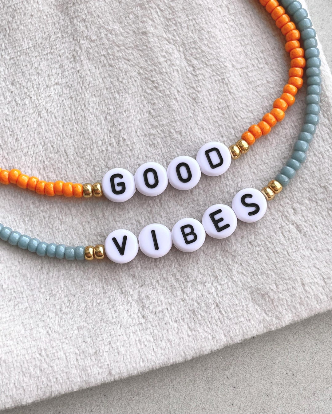 Custom Word, Name, Initial Bracelet - Friendship Bracelets Orange or ...