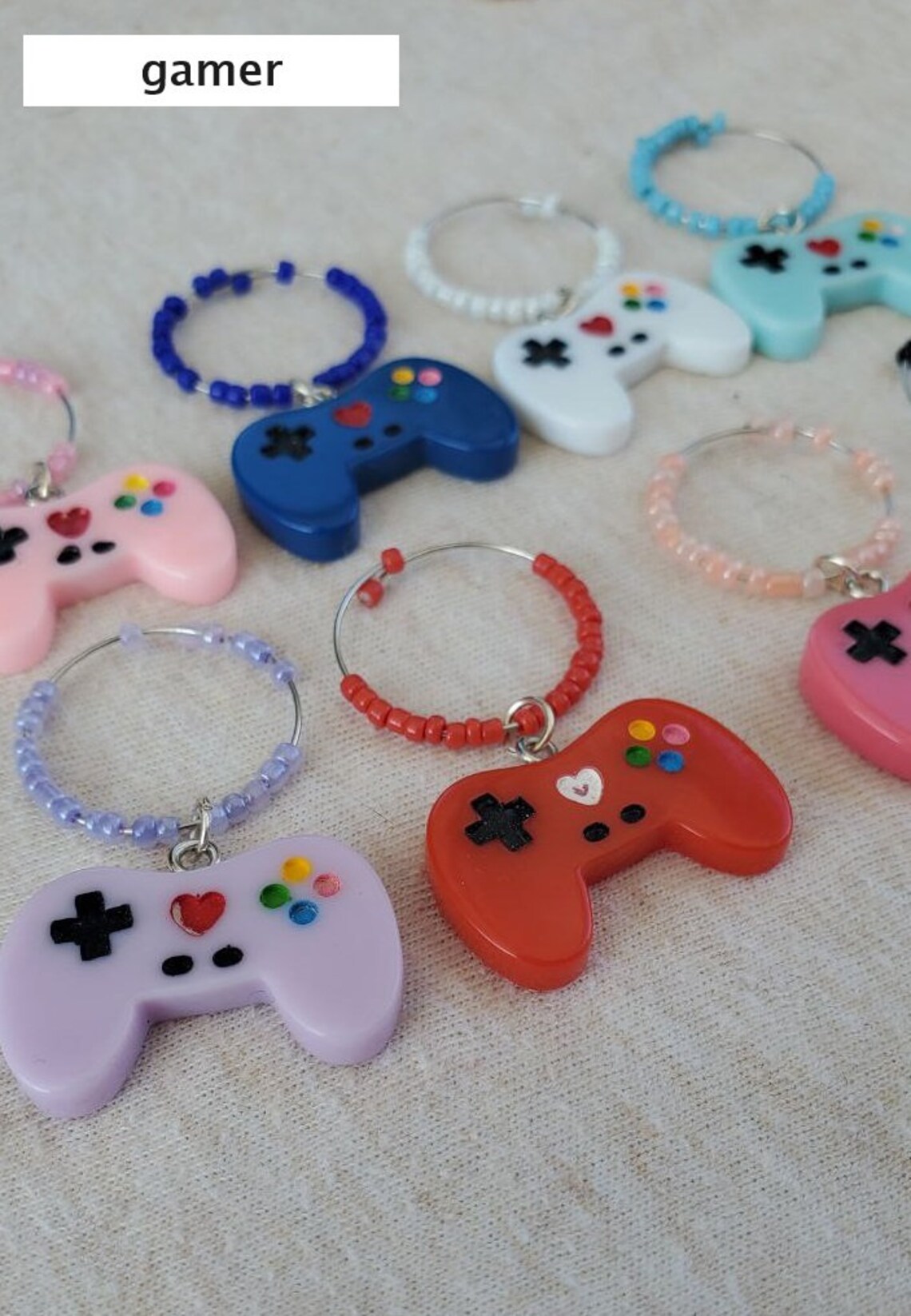 Gamer Kitty Tree of Life Wine Charms Great Gift - Etsy