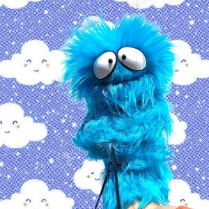 Karturillo Blue Monster Hand Puppet - Etsy