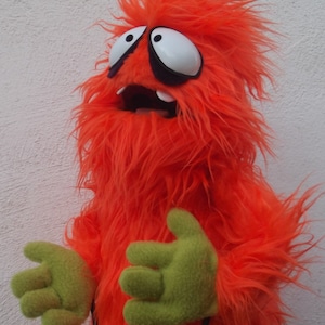 Educativa Puppet Orange Monster,profesional Muppets Rods - Etsy