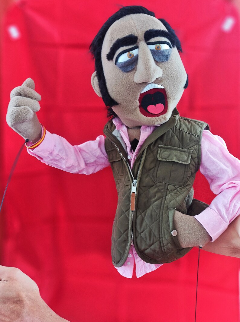 Hand Puppet Profesional , Monster,fur Fabric , Professional Rods - Etsy