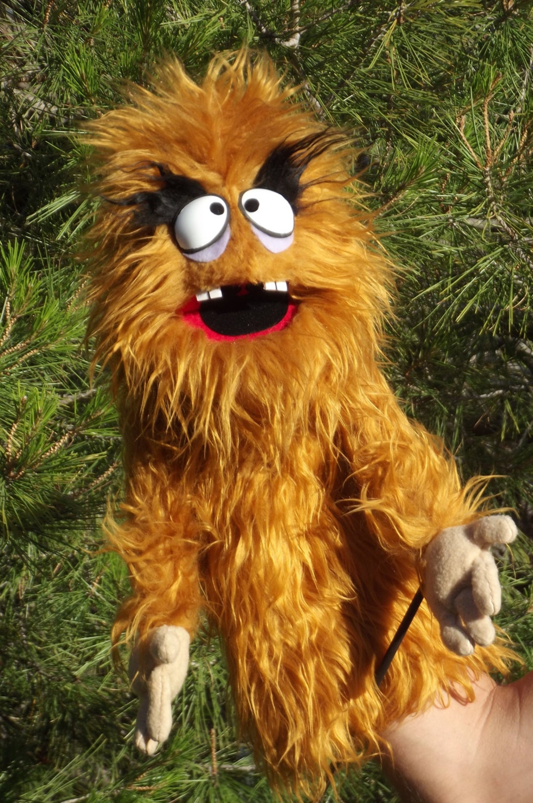 Sr.indented the Hand Puppet Monster - Etsy