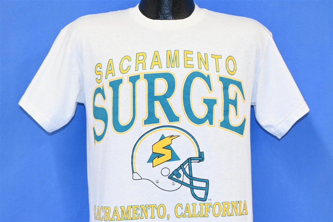 90s Sacramento Surge WLAF League Football T-shirt Medium - Etsy