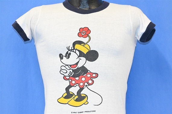70s Walt Disney Minnie Mouse Cartoon Tropix Togs Whit… - Gem