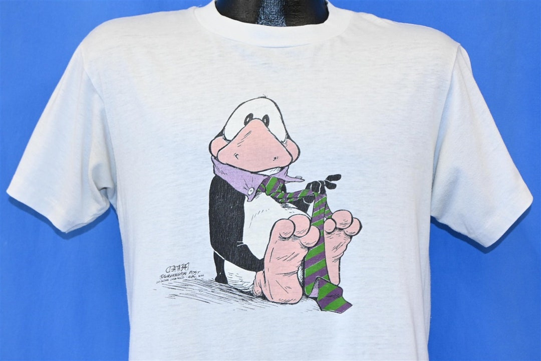 80s Opus Bloom County Comic Strip Penguin Cartoon T-shirt Large - Etsy