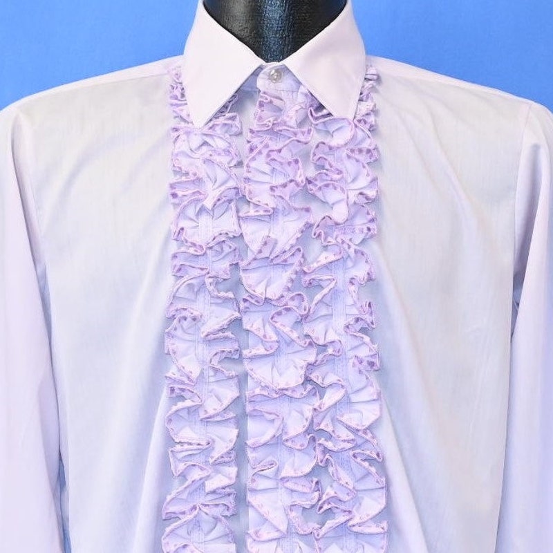 Ruffled Tuxedo Shirt - Etsy