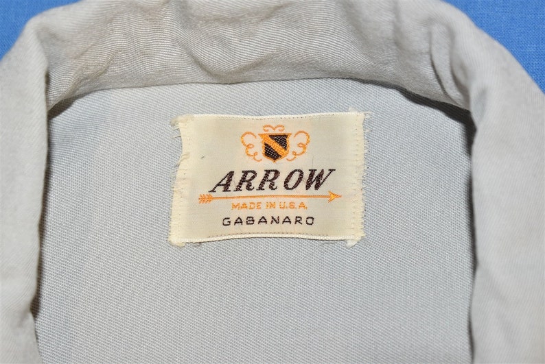 50s Arrow Gabanaro Blue Rayon Rockabilly Shirt Medium - Etsy