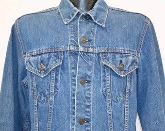 Vtg 60s Levi's 557XX 558XX Big E Blue Denim Type 3 Trucker Vtg 60s Levi's 557XX 558XX Big E Blue Denim Type 3 Trucker