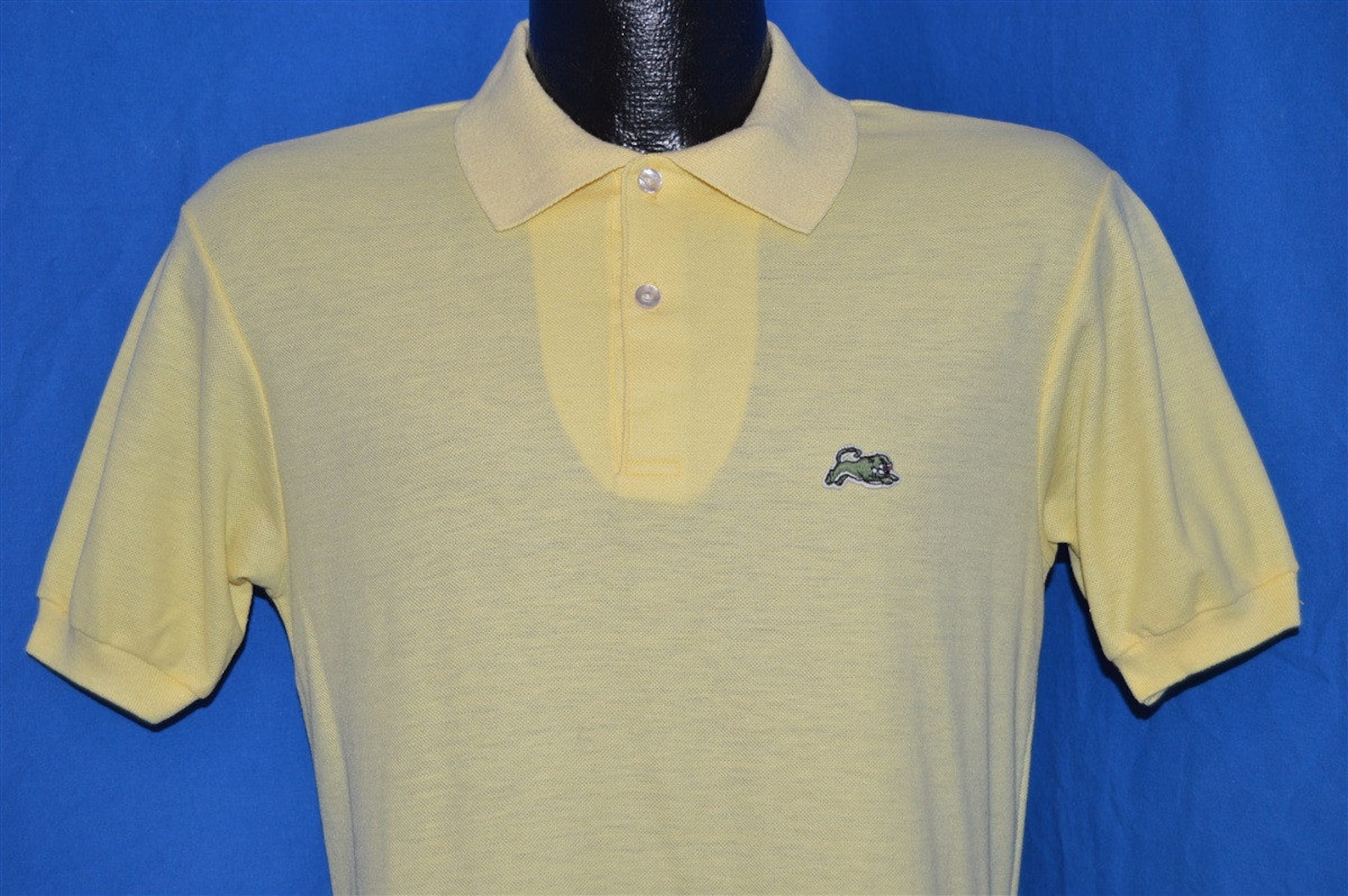 80s Garan Light Yellow Golf Animal Polo Shirt Small - Etsy