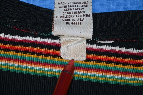 70s Hang Ten Bare Feet Surf Logo Black Green Red Whit… - Gem