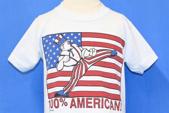 90s USA Flag 100% American Patriotic United States t-… - Gem