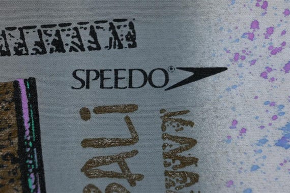 90s Speedo Bali Island Swimwear Brand Striped Speckle… - Gem