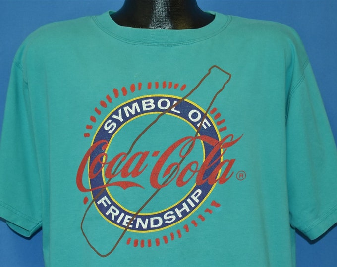 90s Coca Cola Symbol of Friendship Classic Coke Soda Pop T-shirt Extra ...