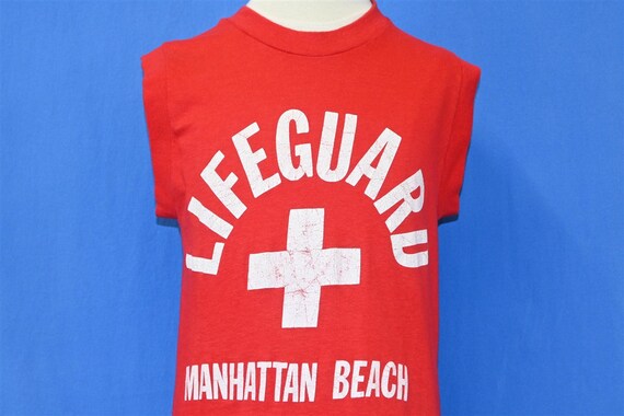 80s Lifeguard Manhattan California Beach Vacation Sle… - Gem