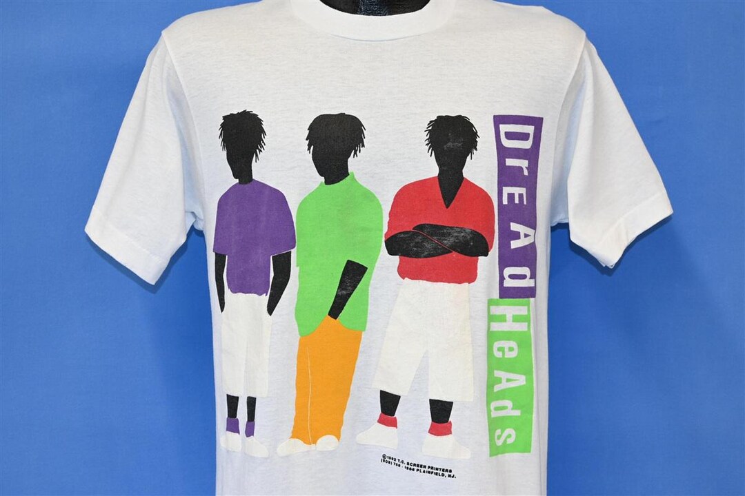 90s Dread Heads Locs Dreadlocks Hair Style Streetwear T-shirt Medium - Etsy