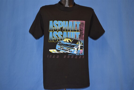 80s Asphalt Assault Road Course Racing t-shirt Medium - Gem