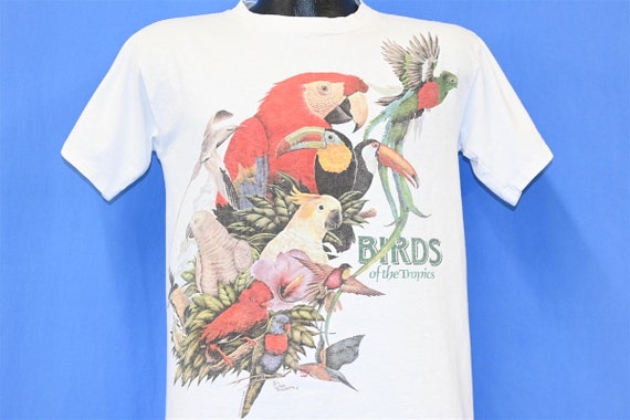 80s Birds of the Tropics Parrot Toucan Quetzal White … - Gem