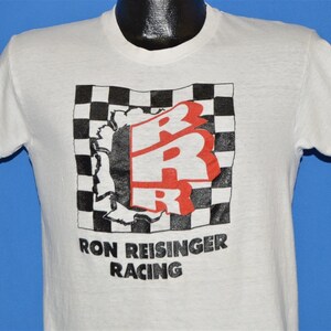 80s Ron Reisinger Racing Checkered Flag T-shirt Medium - Etsy