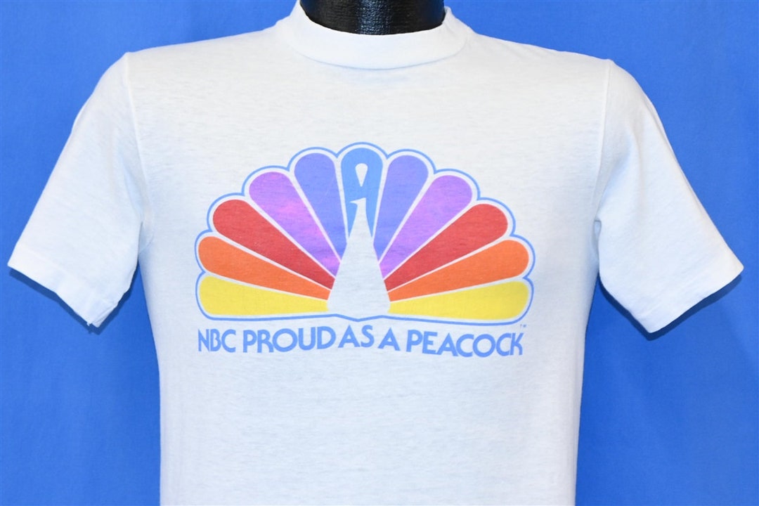 80s NBC Proud as A Peacock Logo Television Network T-shirt Small - Etsy UK