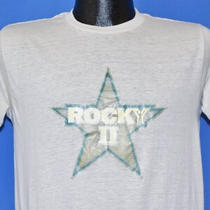 80s Rocky II Movie Sequel Glitter Iron on Star Boxing T-shirt Medium - Etsy