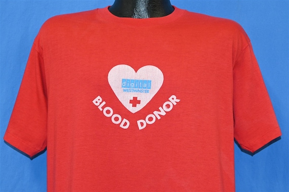 80s Blood Donor Red Cross Digital Westminster Heart t… - Gem