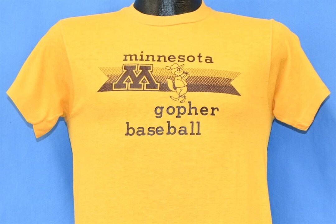 80s Minnesota Golden Gophers College Baseball NCAA University Sports T ...