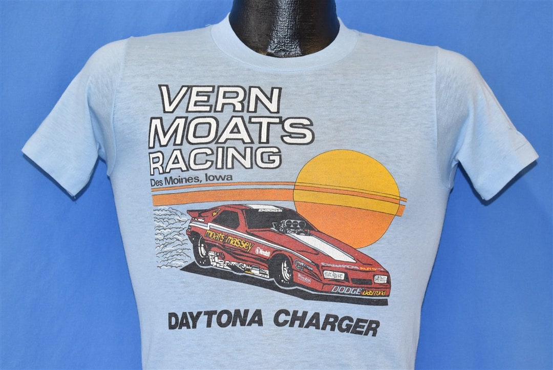 80s Vern Moats Drag Racing Des Moines Iowa Daytona Charger T-shirt ...