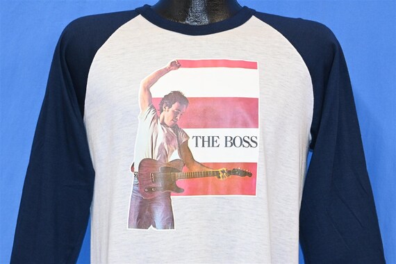 70s Bruce Springsteen The Boss Rock Band Music 3/4 Ra… - Gem