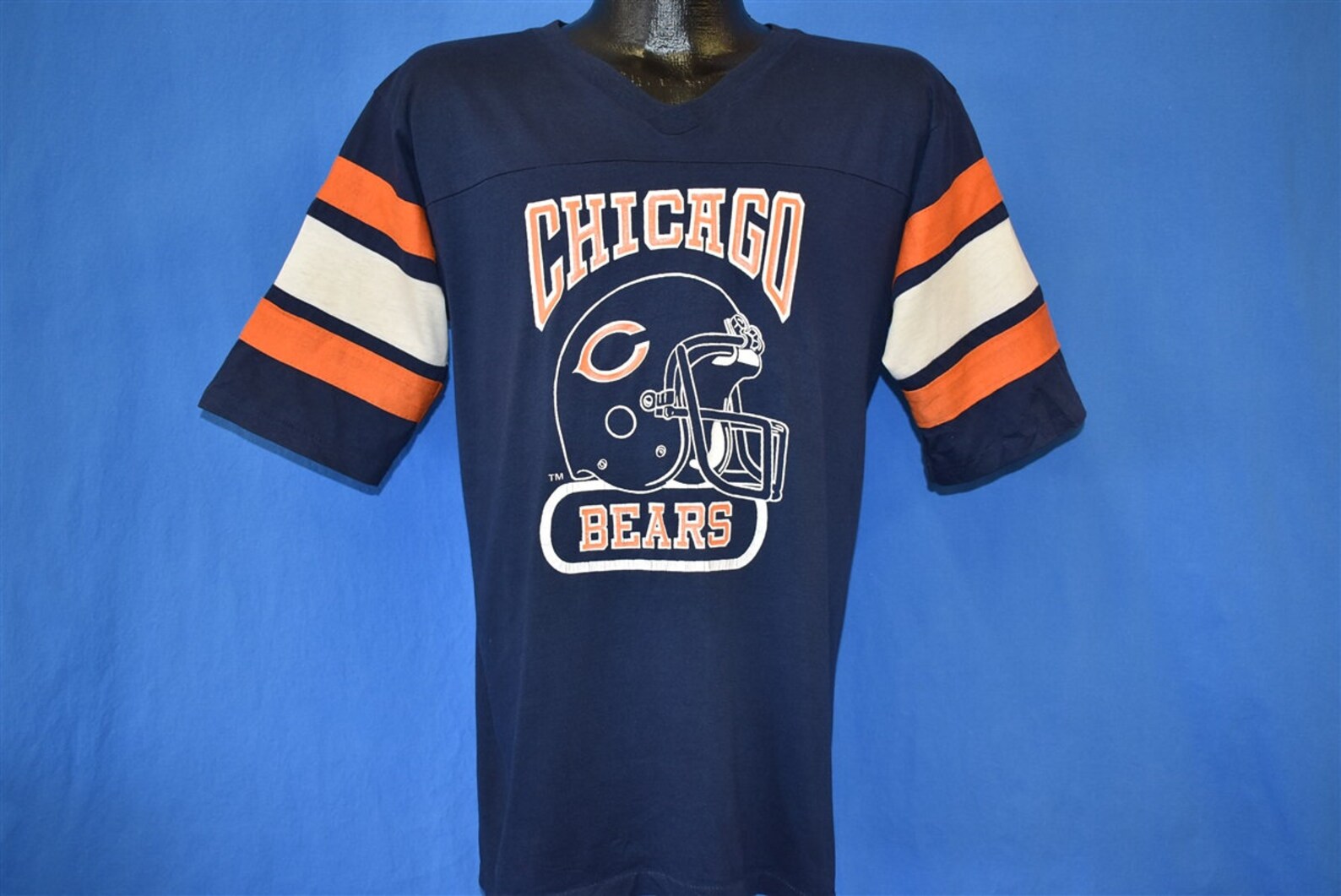 80s Chicago Bears Football Helmet Jersey T-shirt Medium - Etsy